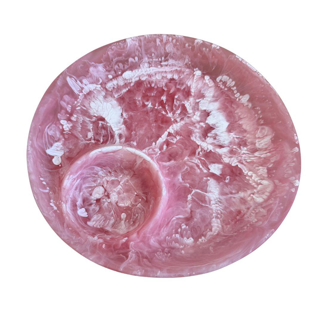 Chips & Dips Platter | Pink Swirl | RSTC – Rose St Trading Co