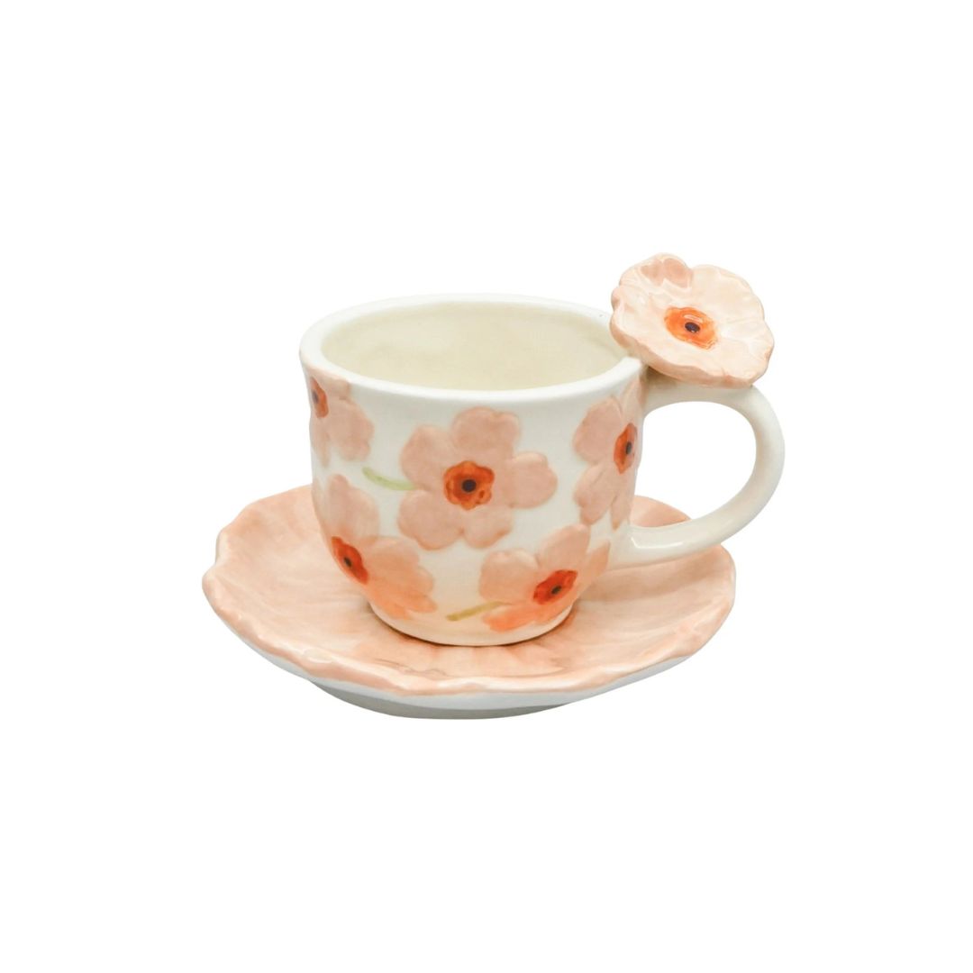 Poppy Tea Cup | Pink | RSTC – Rose St Trading Co