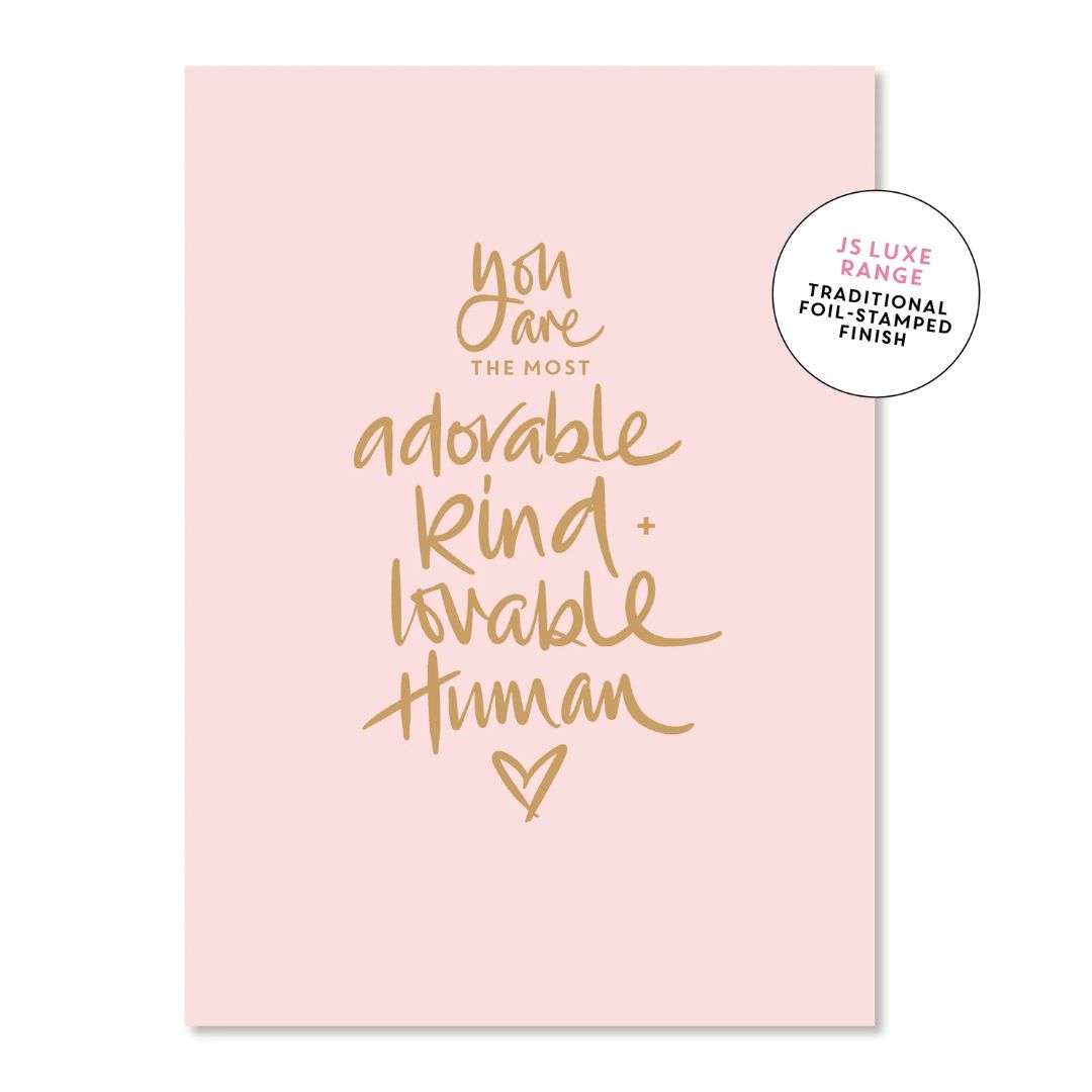 Card | Amazing Human | Just Smitten – Rose St Trading Co