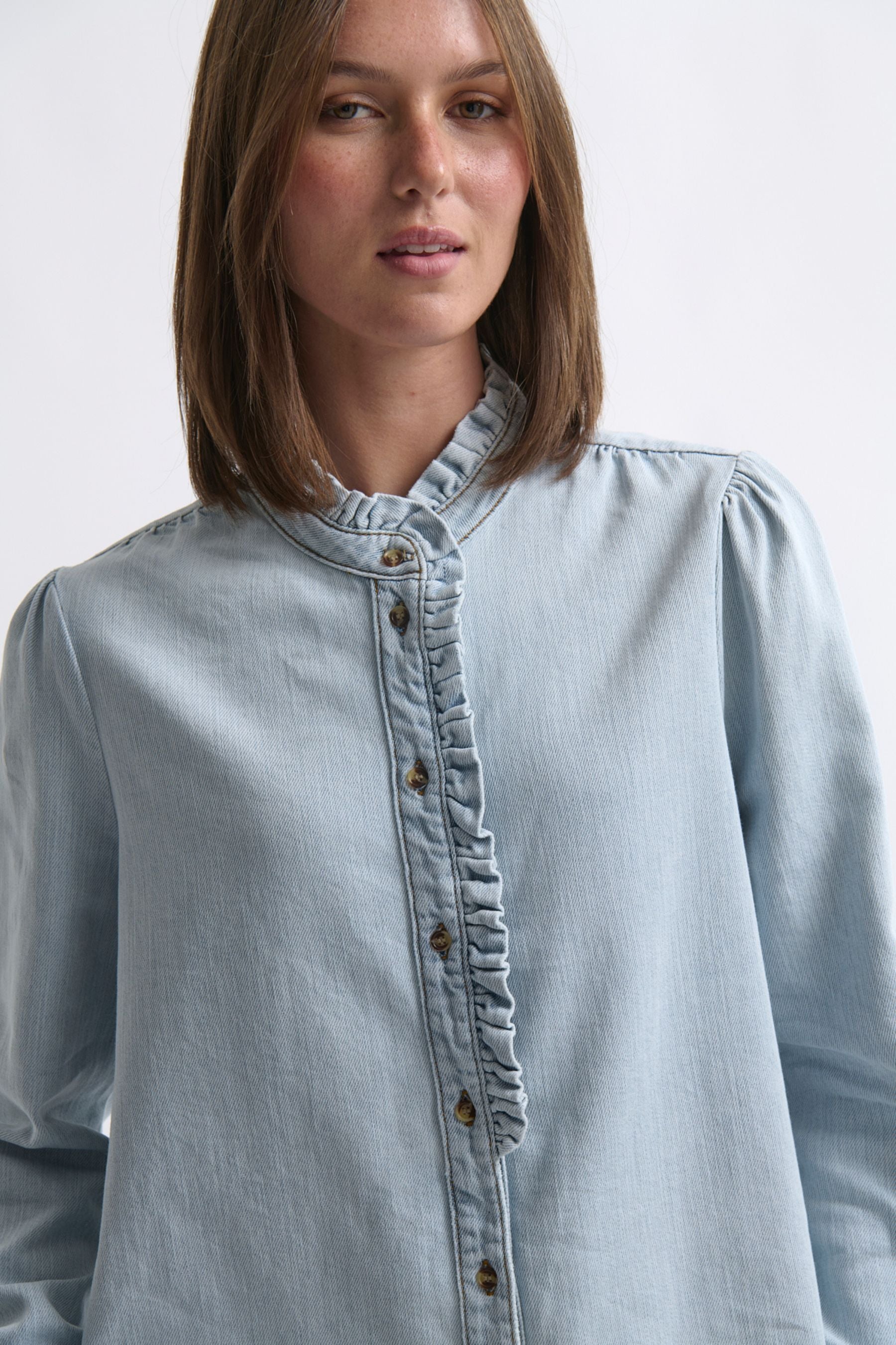 Yolanda Shirt | Berkeley Blue | Kireina – Rose St Trading Co
