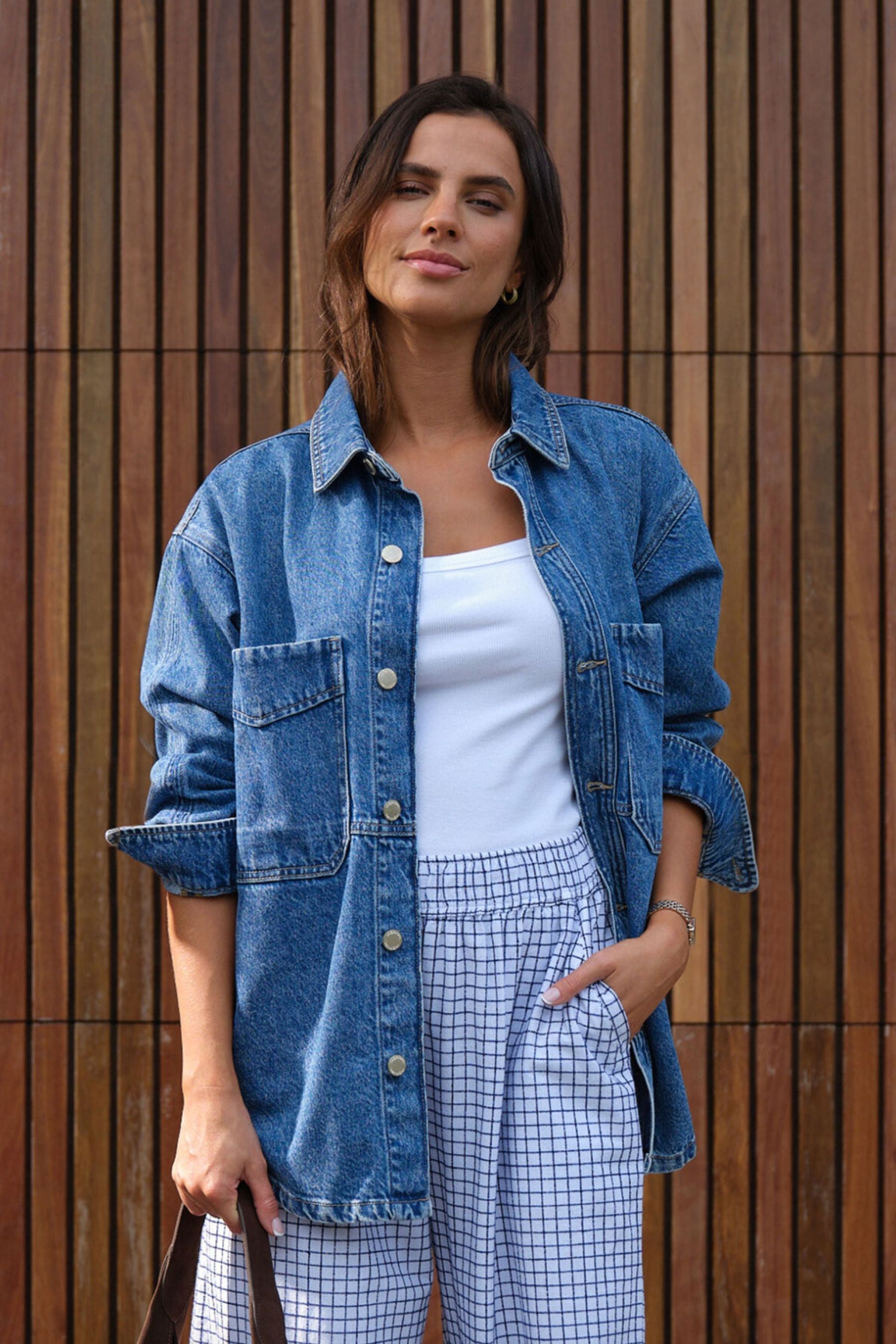 Bobbi Side Pocket Denim Shacket | Washed Black | Ceres Life – Rose St ...
