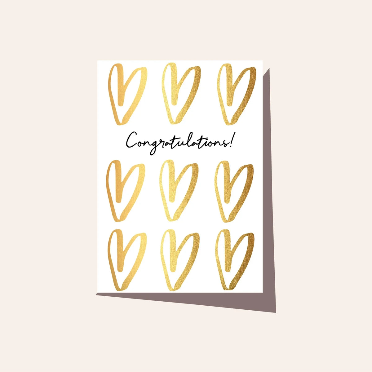 Congratulations Hearts Card | Elm Paper – Rose St Trading Co
