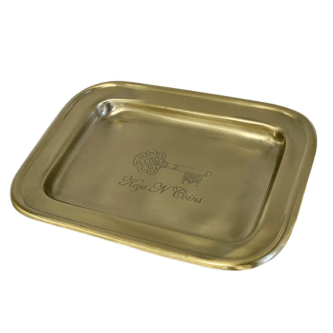 Keys + Coins Tray | Gold Finish | Flair – Rose St Trading Co